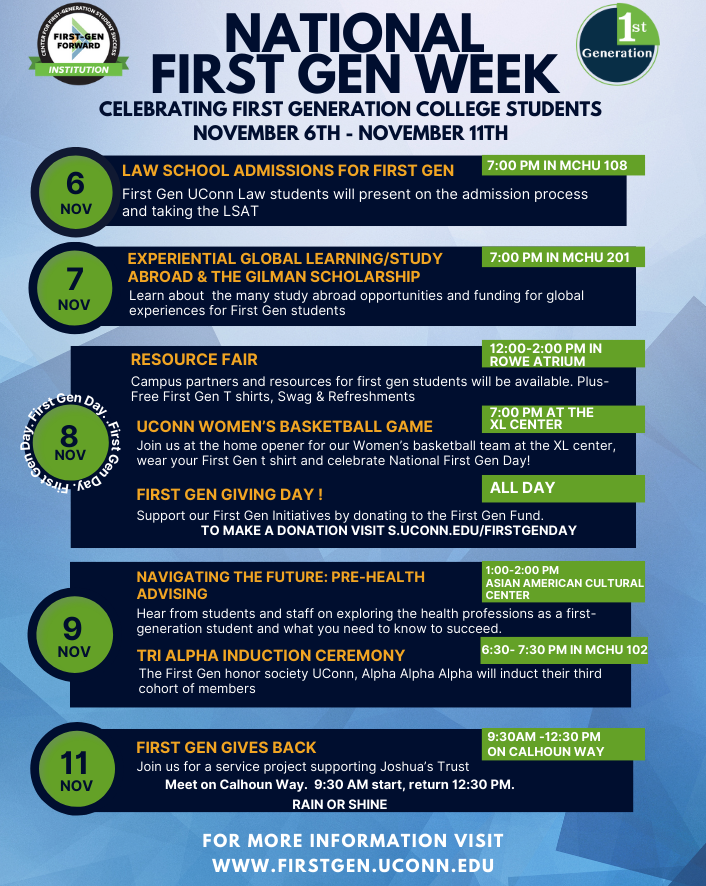 First Gen Events | First Generation UConn